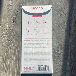 Incoco | Makeup | Incoco Burgandy With Silver Glitter Nail Polish Strips Burgundy Beauty 2 For 8 ...